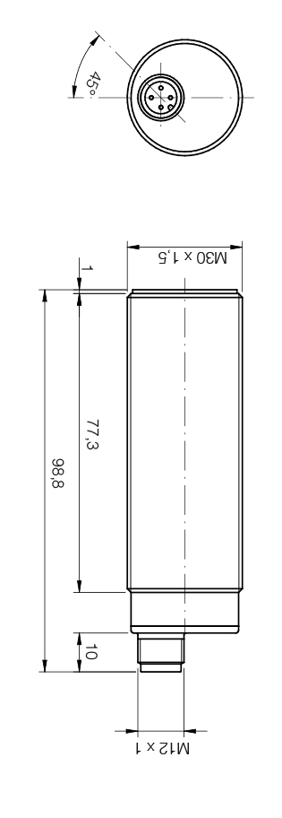 UT1B/H6-0EUL Ultraschallsensor, M30 - S3-Smart Sensing Solutions